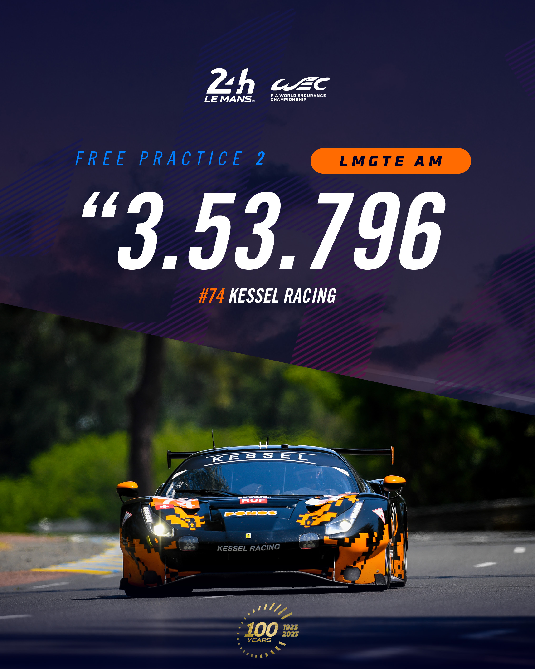 24 Hours of Le Mans on Twitter: "FP2 - ⚫️ Innovative Car | @nascarg56 https://t.co/koh1LOZXzn ...