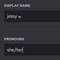 drowsy cupid ꒱ 💘 ɞ on Twitter: "THERES A TAB TO ADD YOUR PRONOUNS TO UR DISCORD PROFILE NOW ...
