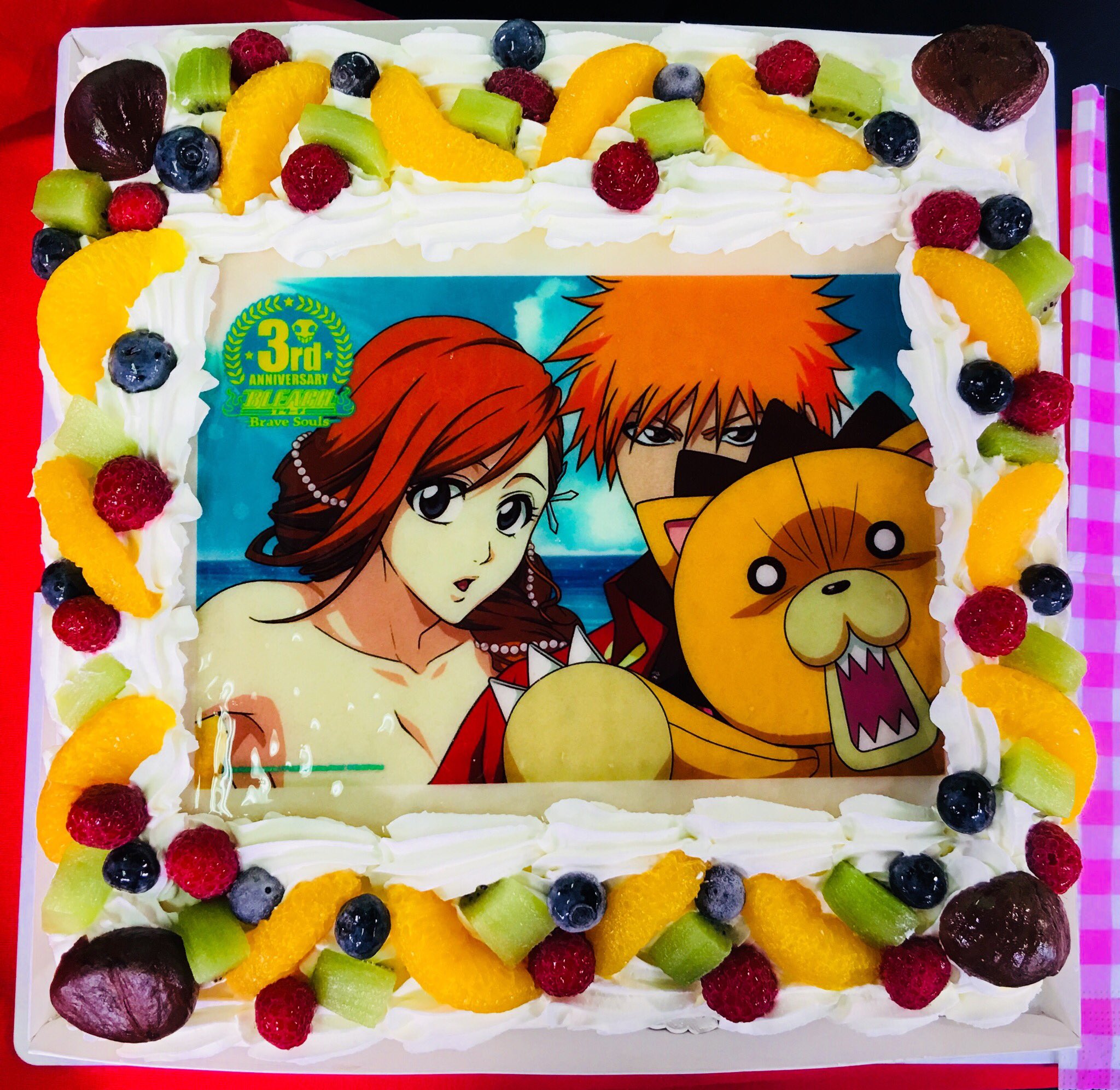Anime Bleach Birthday Cake