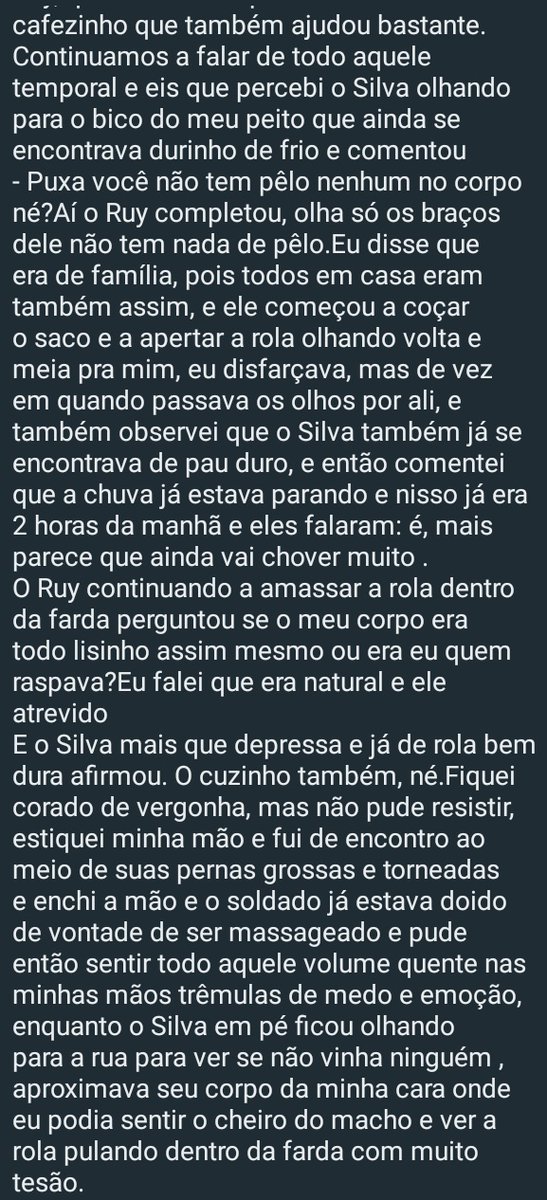 Contos e Confissões 🇧🇷🇵🇹 on Twitter: "SURPRESA DO TEMPORAL (Novinho x Maduros) (Recebidos da DM ...