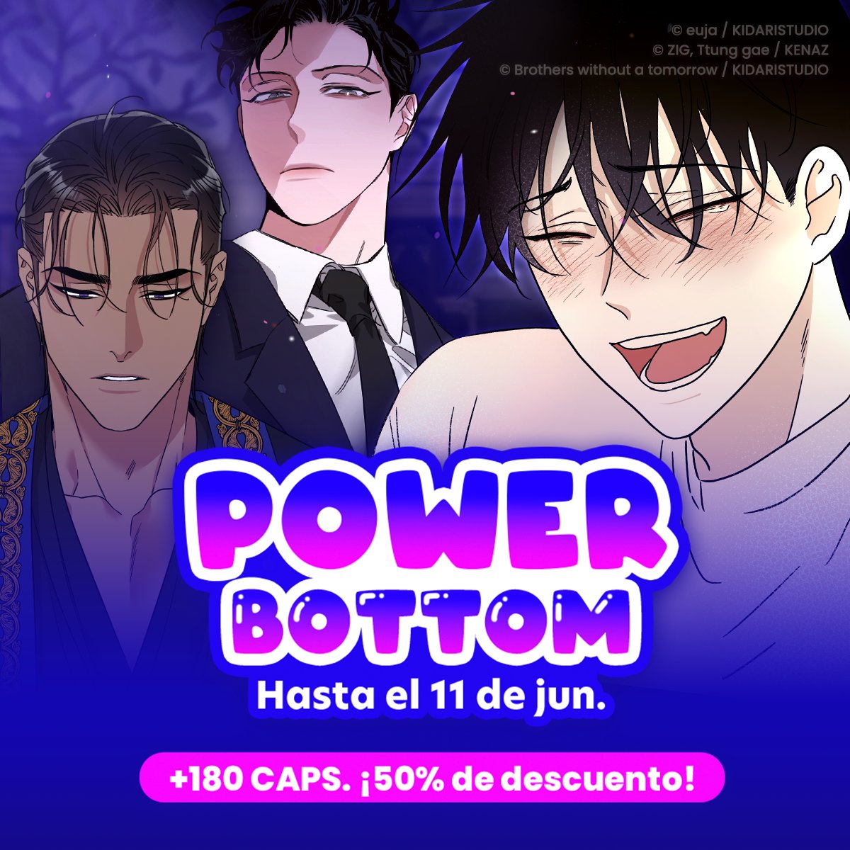 LEZHIN ES on Twitter: "😘¡No te pierdas los 50% de descuento! 🔞Comienza a leer en Lezhin ES y ...