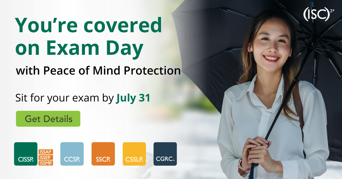 ISC2_Japan on Twitter: "安心を手に入れて試験当日のストレスを解消しましょう。専用バウチャーで、必要に応じて2回目のチャレンジができます。 詳細: https://t ...
