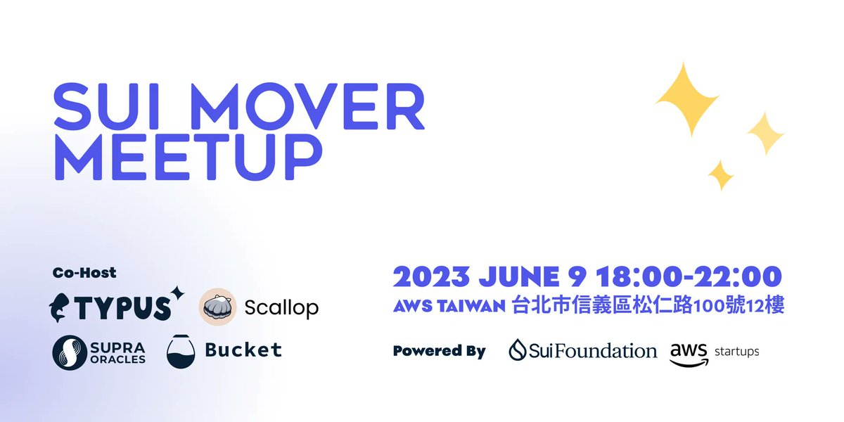 Bucket Protocol on Twitter: "We will be co-hosting the Sui Mover Meetup. The first IRL gathering ...