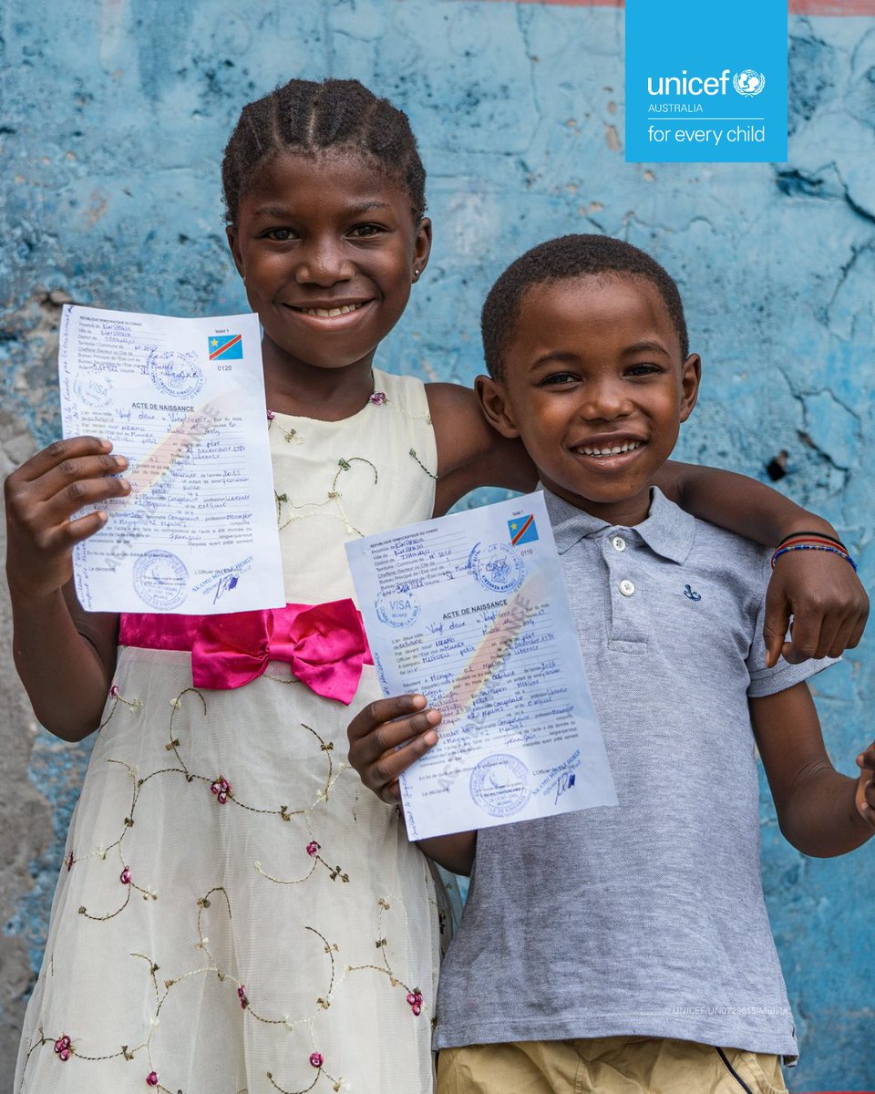 UNICEF Australia on Twitter: "Meet Merline, 12, and Koko, 9. Through UNICEF's catch-up birth ...