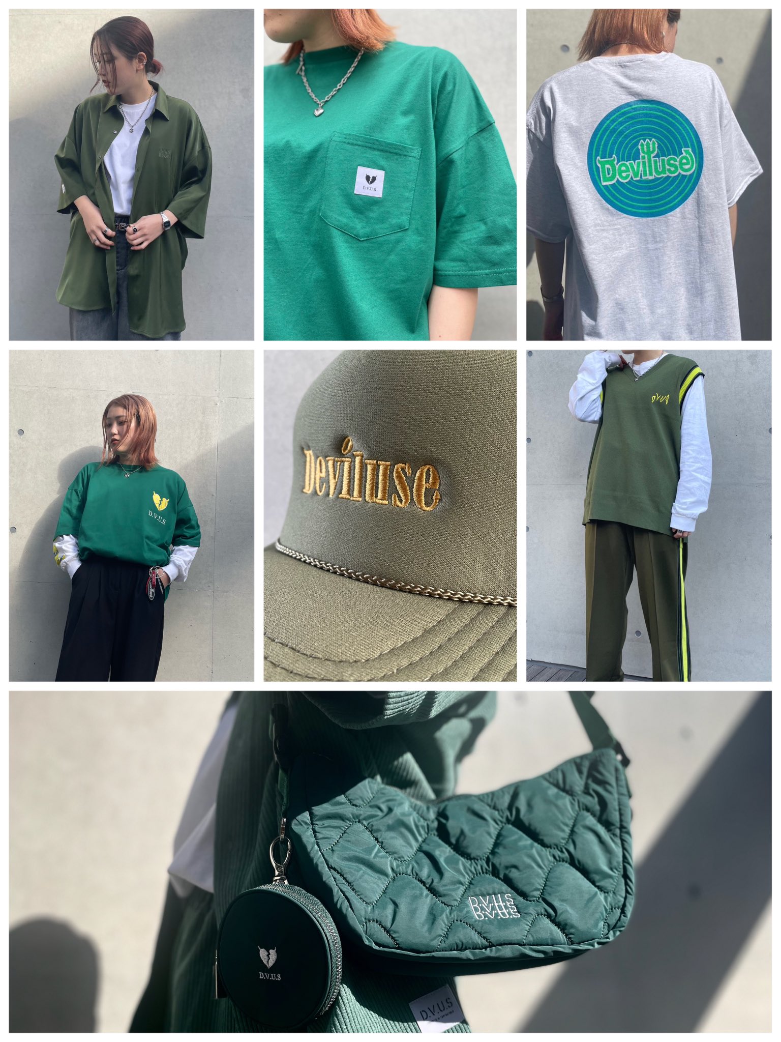 deviluse Flag Store on Twitter: "オススメColor⋆⸜💚⸝‍⋆Green😈 ・Silky Shirts ・Heart Gum T-shirts ...