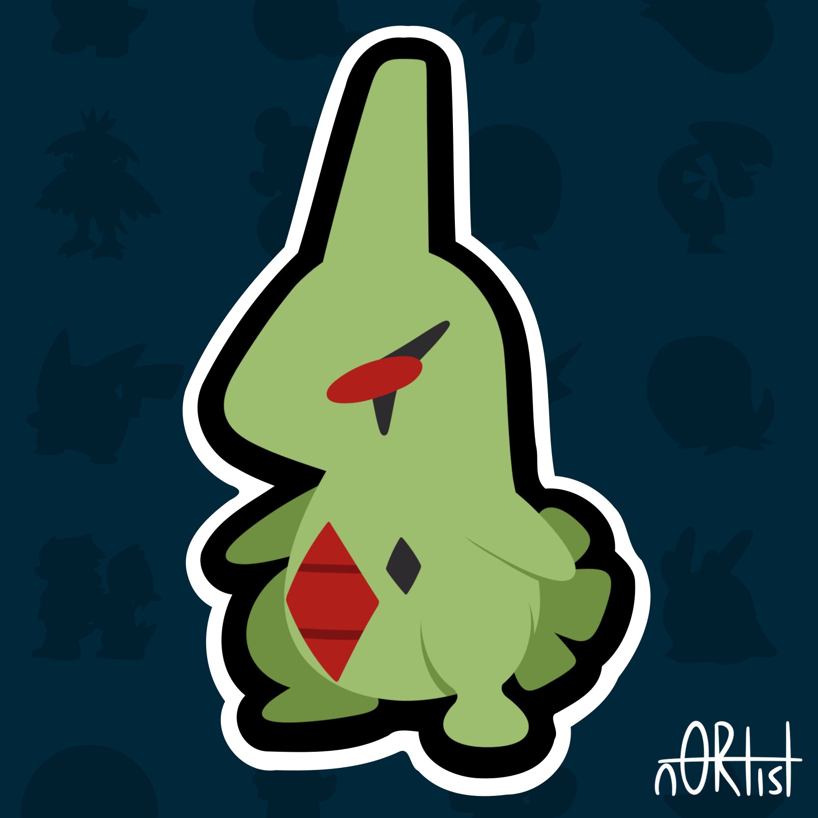 Shiny Larvitar Sprite