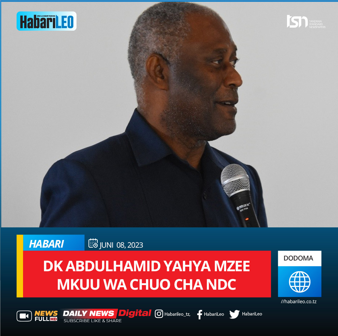 HabariLeo on Twitter: "#UTEUZI: RAIS Samia Suluhu Hassan amemteua Dk Abdulhamid Yahya Mzee kuwa ...