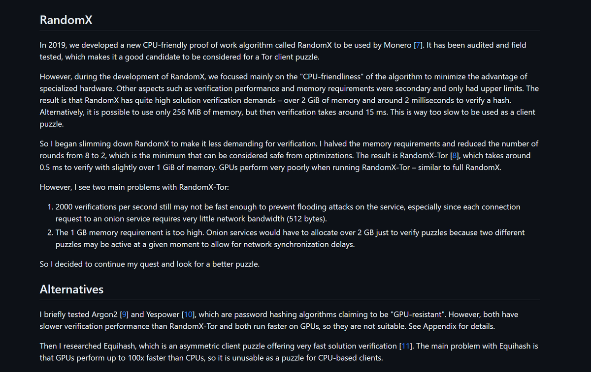 uɐpʇou@ on Twitter: "Wonderful write up on how the new PoW system works here. https://github.com ...