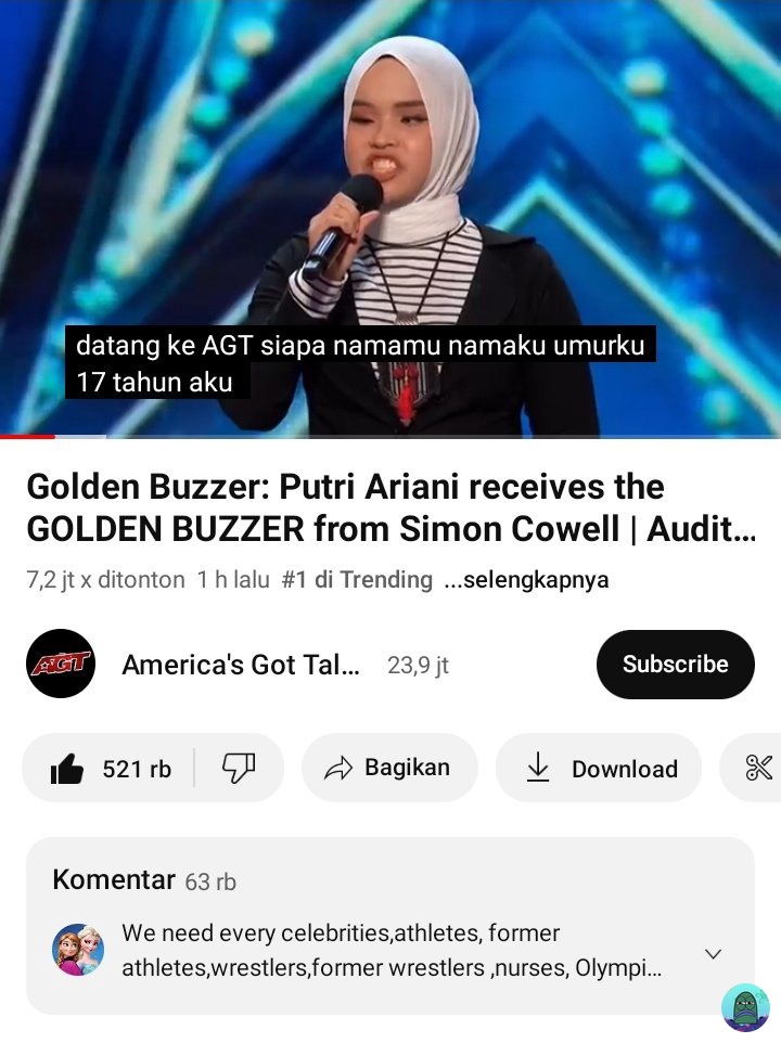 Tanyarl 💚 on Twitter: "💚 Guys kalian udah nonton Putri Ariani belom? Dia bawain lagunya sendiri ...