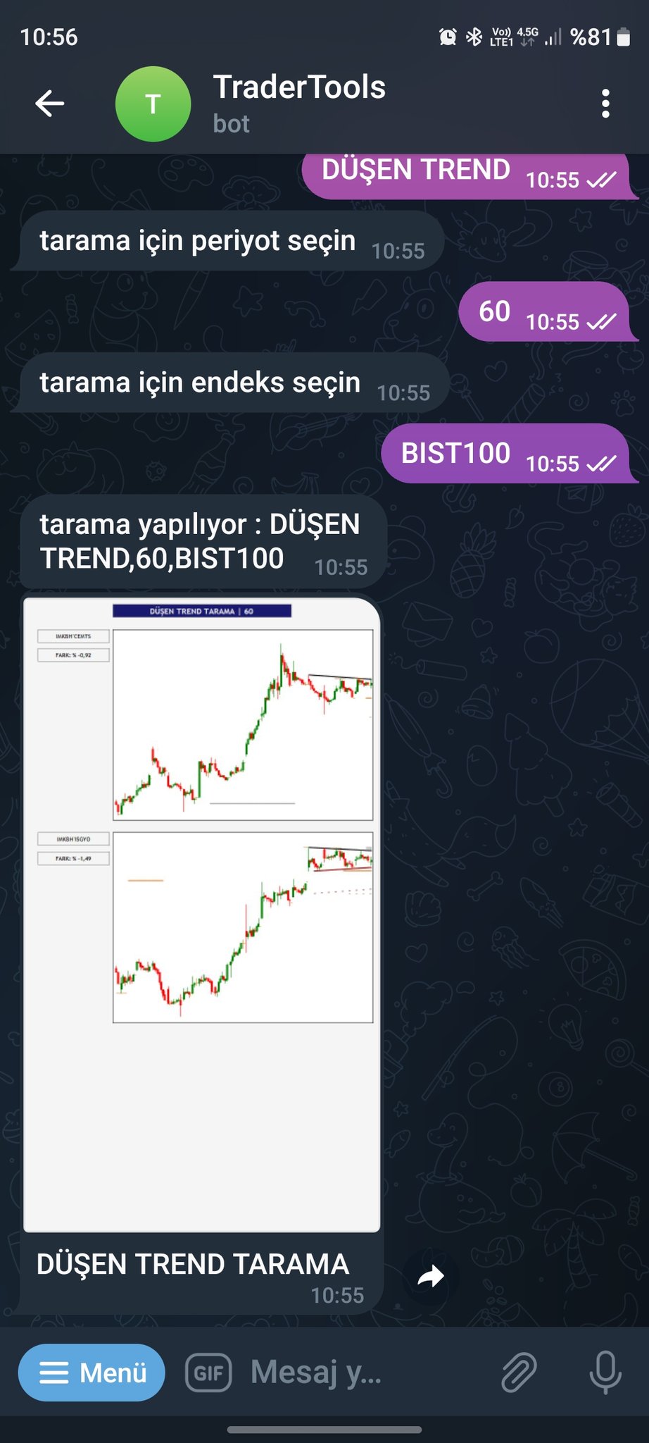 İsmail GÜLER on Twitter: "@zknflz @TraderTools_ Mis gibi düseni takip et şartlar oluşunca güzel ...