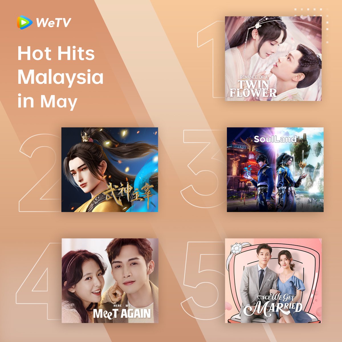 WeTV.Official on Twitter: "#WeTV Malaysia Hot Hits in May🔥 #RomanceofaTwinFlower #春闺梦里人 ...