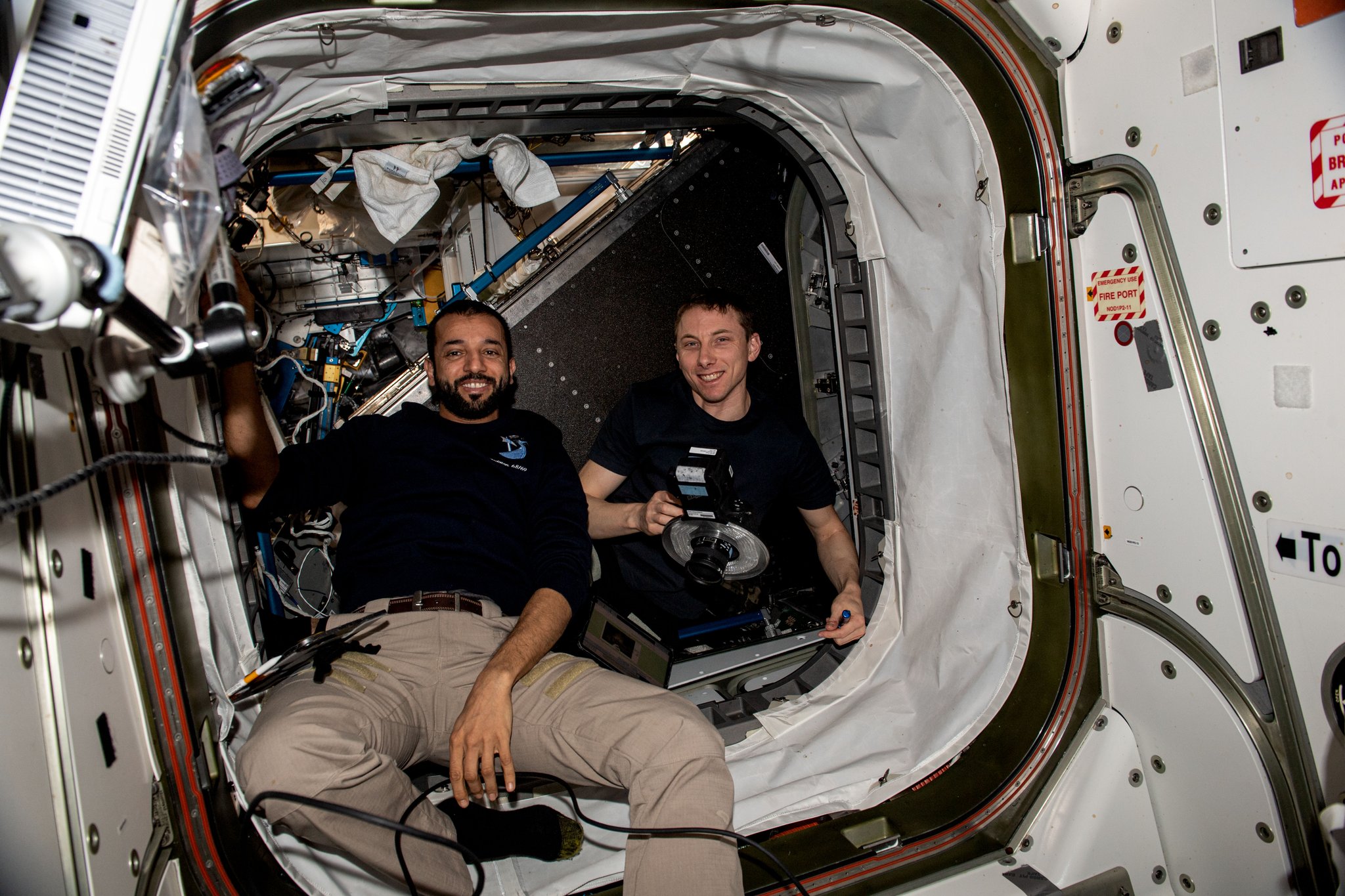 Inside Space Station Sleeping