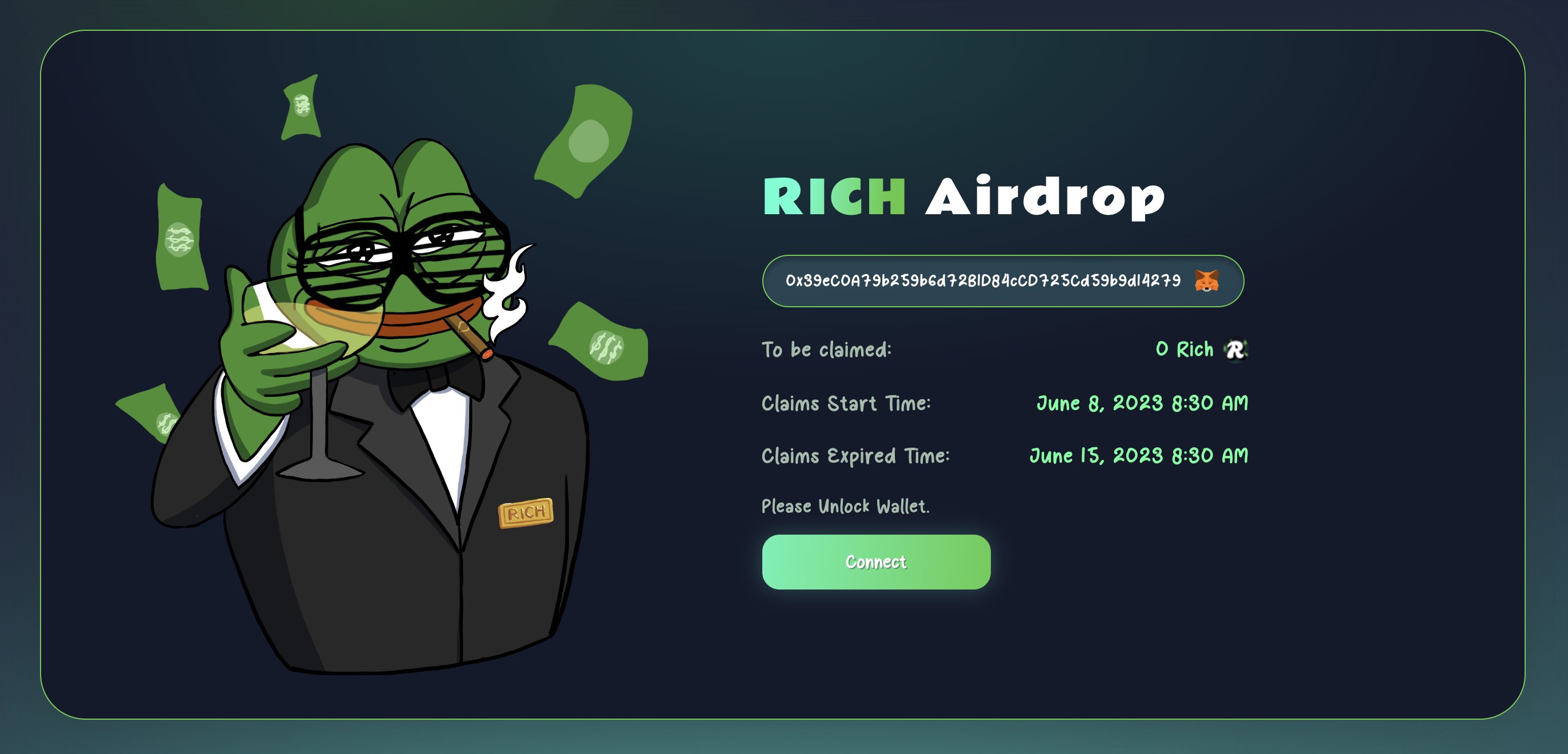 HOLD on Twitter: "🔥 BIG AIRDROP COMING 🎉 $RICH Airdrop for $HOLD-ers is LIVE now! 💰 1000 $RICH ...