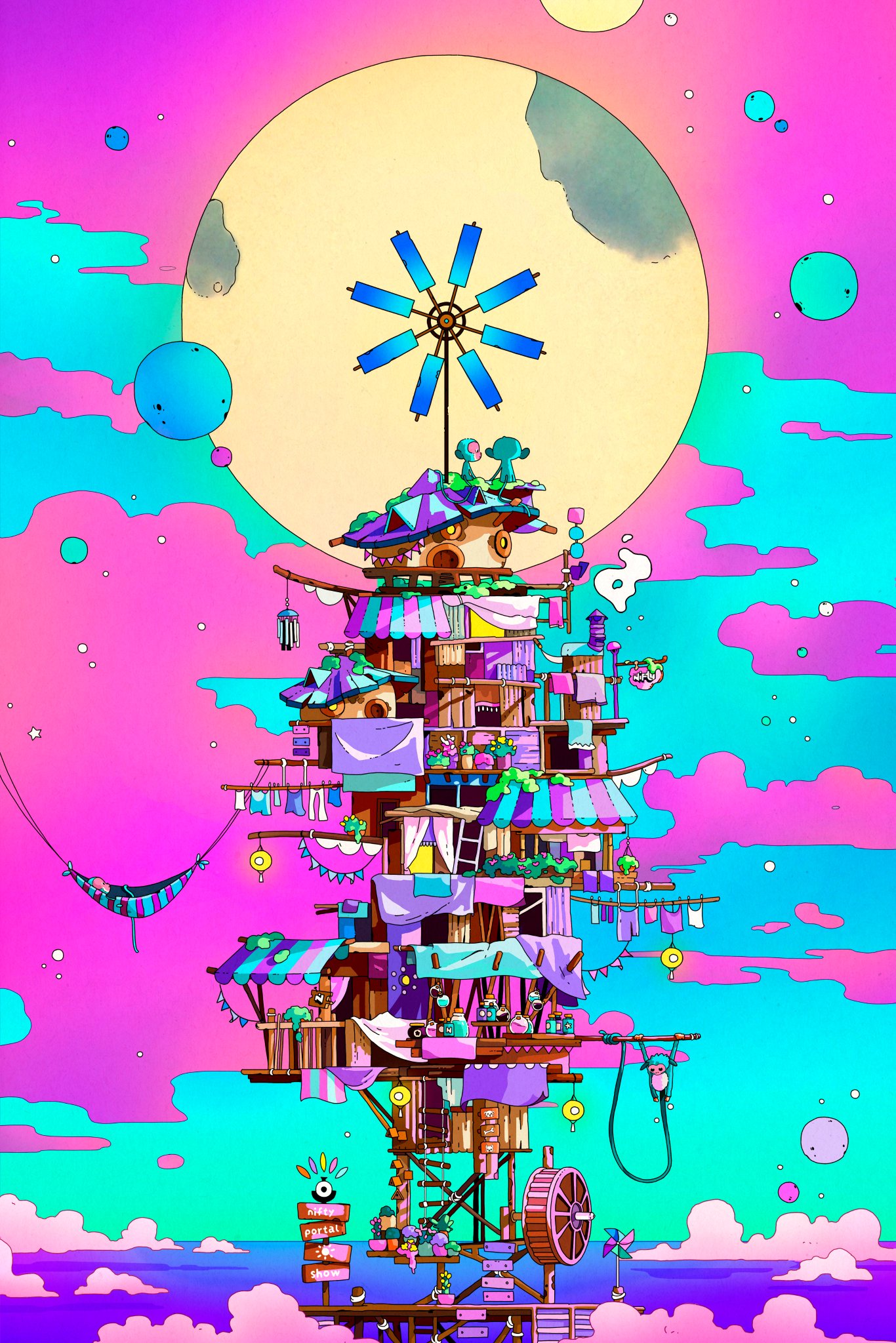 The Nifty on Twitter: "Today's free NFT: Moonlight Dreams, brought to you by @camila_artwork ...