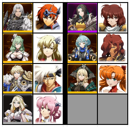 レッドおじ㌠@RedGames on Twitter: "アルケランドのキャラでランモバのキャラに近い性能のユニットはこんな感じかな？ あくまで近い性能なだけで、実際は結構違うところも多いけど ...