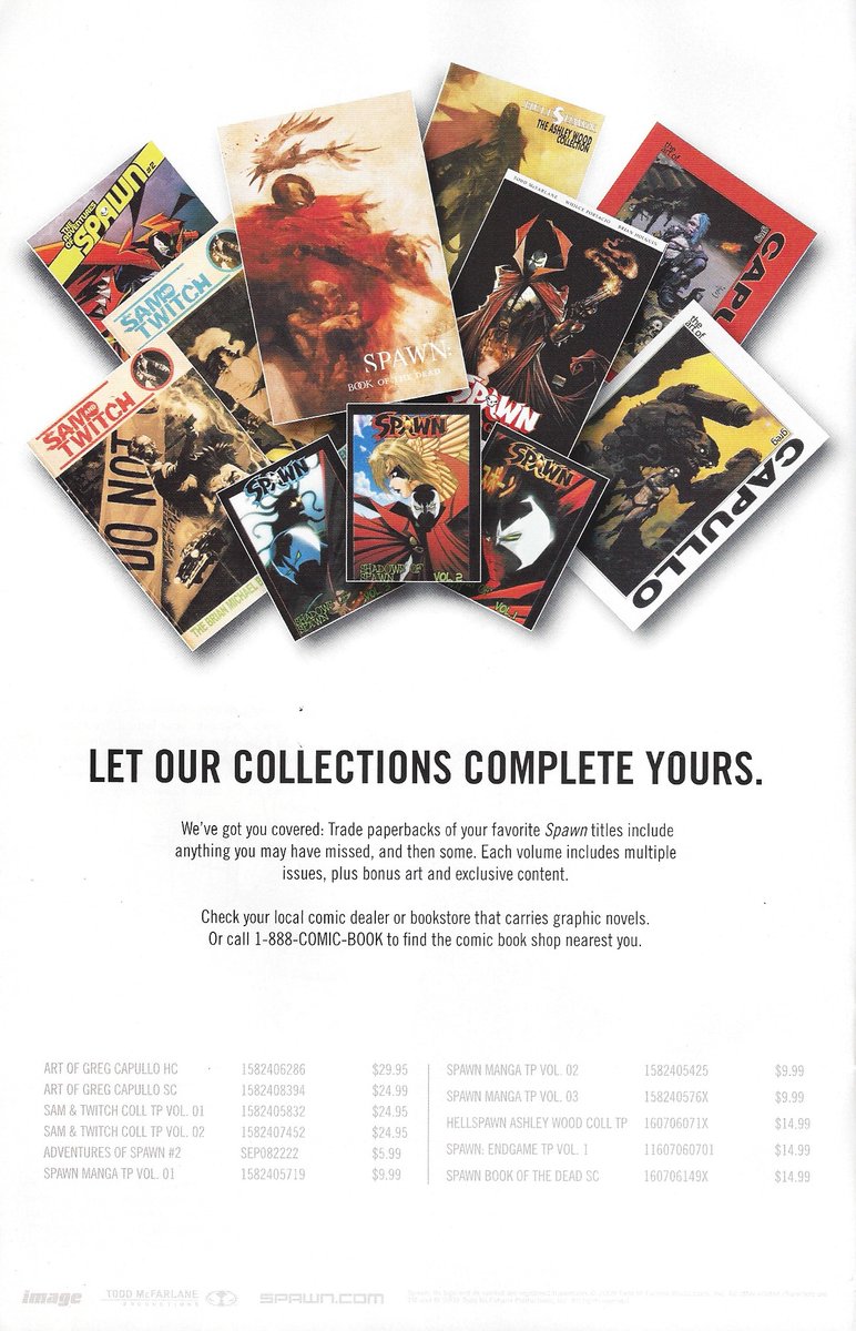 Daily Spawn Archive on Twitter: ""LET OUR COLLECTION COMPLETE YOURS." A comic book ad for Spawn ...