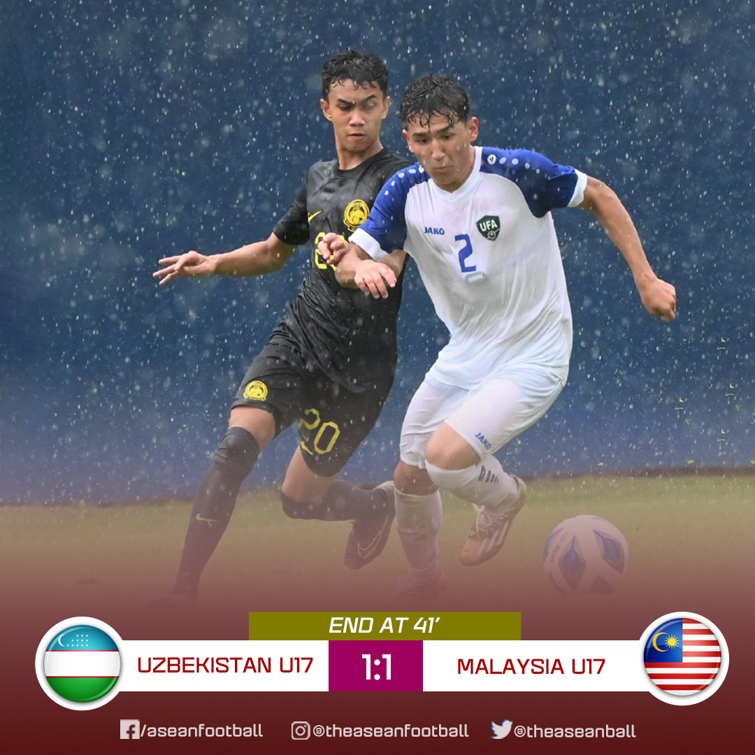ASEAN FOOTBALL on Twitter: "INTERNATIONAL U17 FRIENDLY MATCH (8/6) 41': Uzbekistan U17 🇺🇿 1️⃣ ...