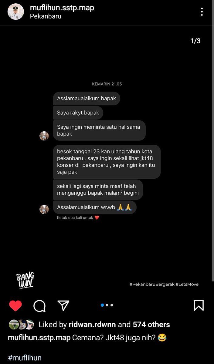 48FAMILY PEKANBARU on Twitter: "Wah pak PJ Walikota Pekanbaru tau JKT48 ...