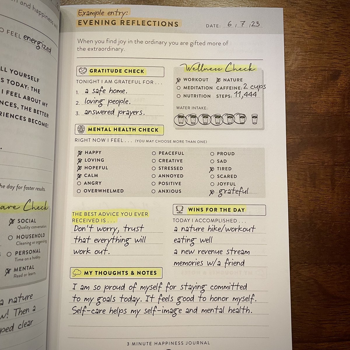 “3 Minute Happiness Journal by Kristen Butler” In this journal, Kristen ...