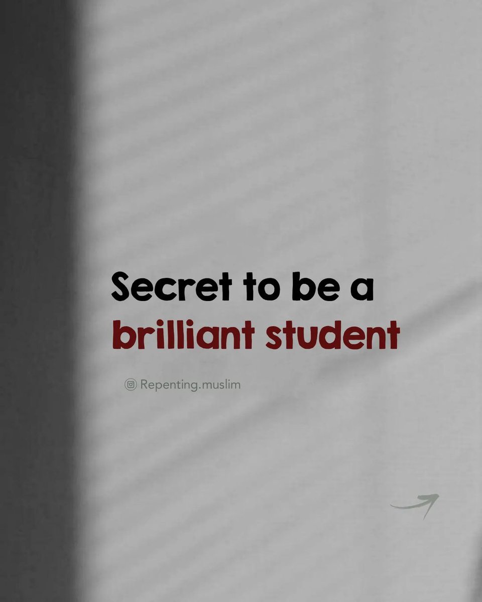 Secret To Be A Brilliant Student.👨‍🎓 THREAD. - Thread from `az @azgumel - Rattibha