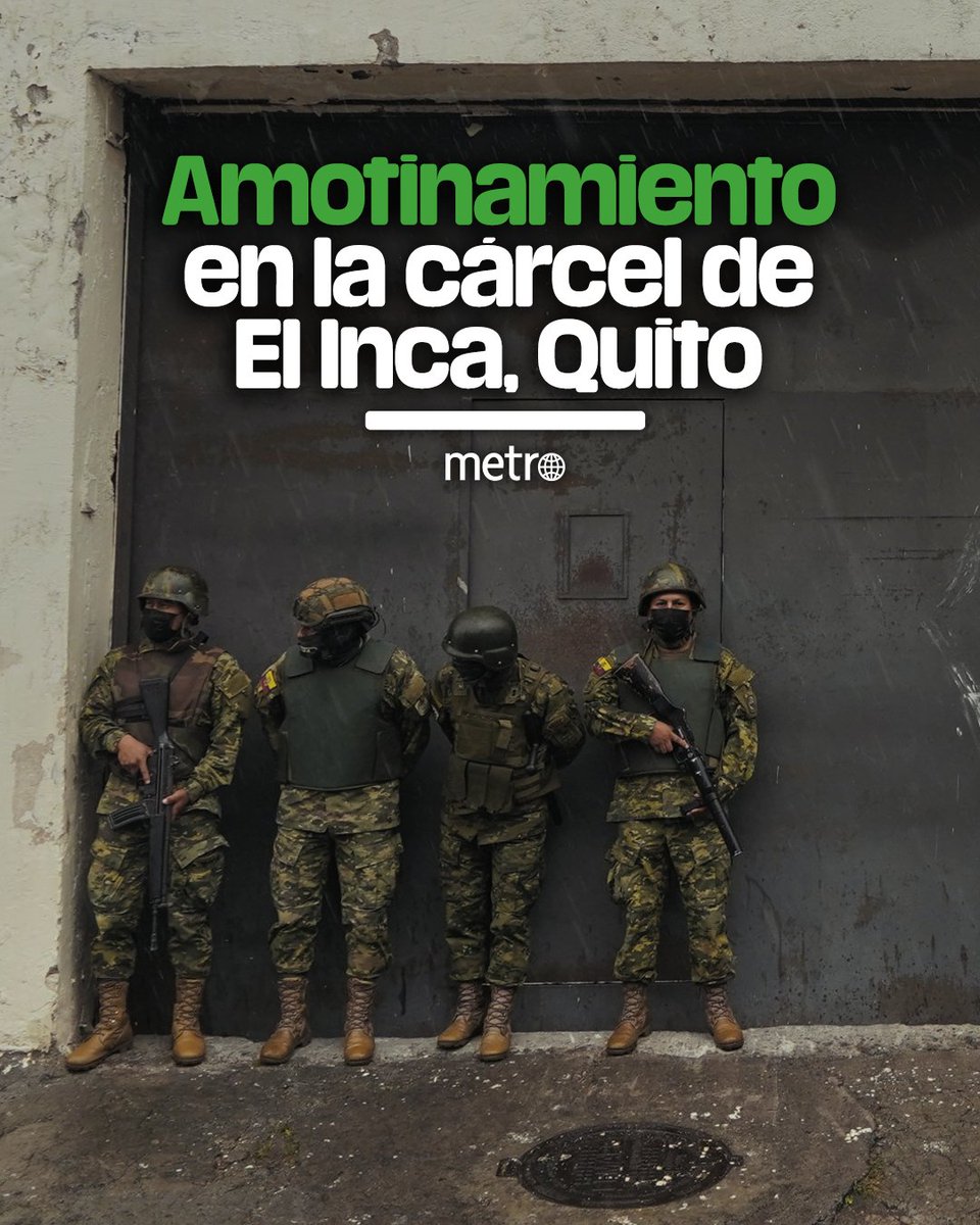 Metro Ecuador On Twitter Se Registra Un Amotinamiento En La Cárcel De