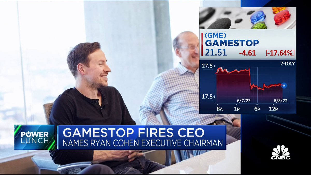 CNBC on Twitter: "GameStop fired CEO Matthew Furlong and appointed board chairman Ryan Cohen as ...
