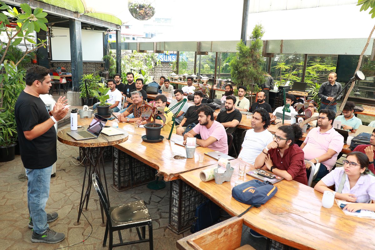 Kavir on Twitter: "Had a blast hosting the @hashnode AI mixer today in Bangalore Saw a good ...