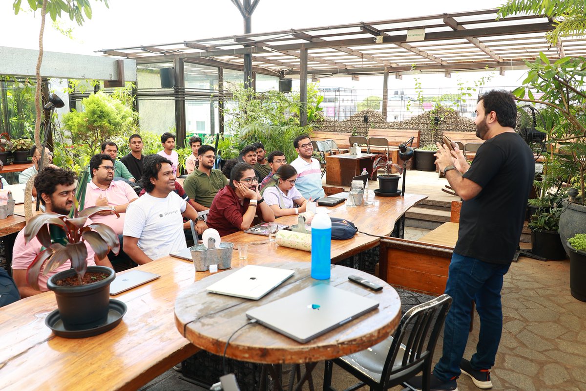 Kavir on Twitter: "Had a blast hosting the @hashnode AI mixer today in Bangalore Saw a good ...
