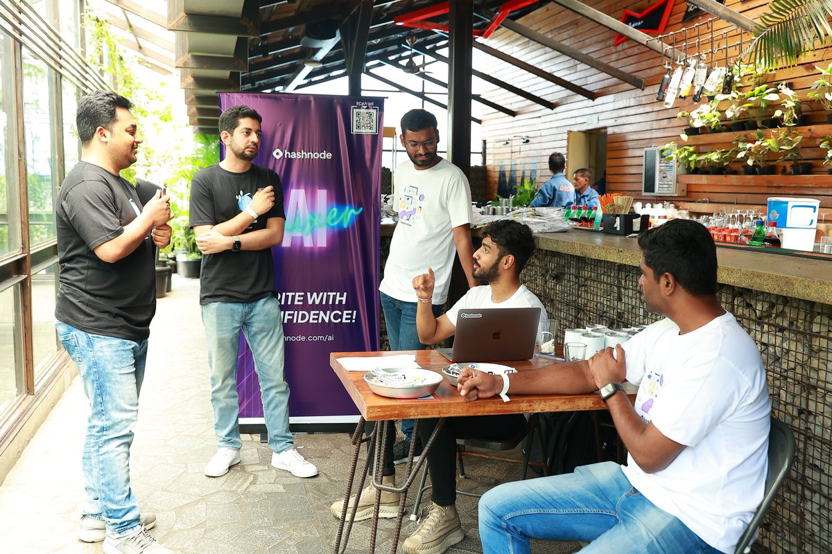 Kavir on Twitter: "Had a blast hosting the @hashnode AI mixer today in Bangalore Saw a good ...