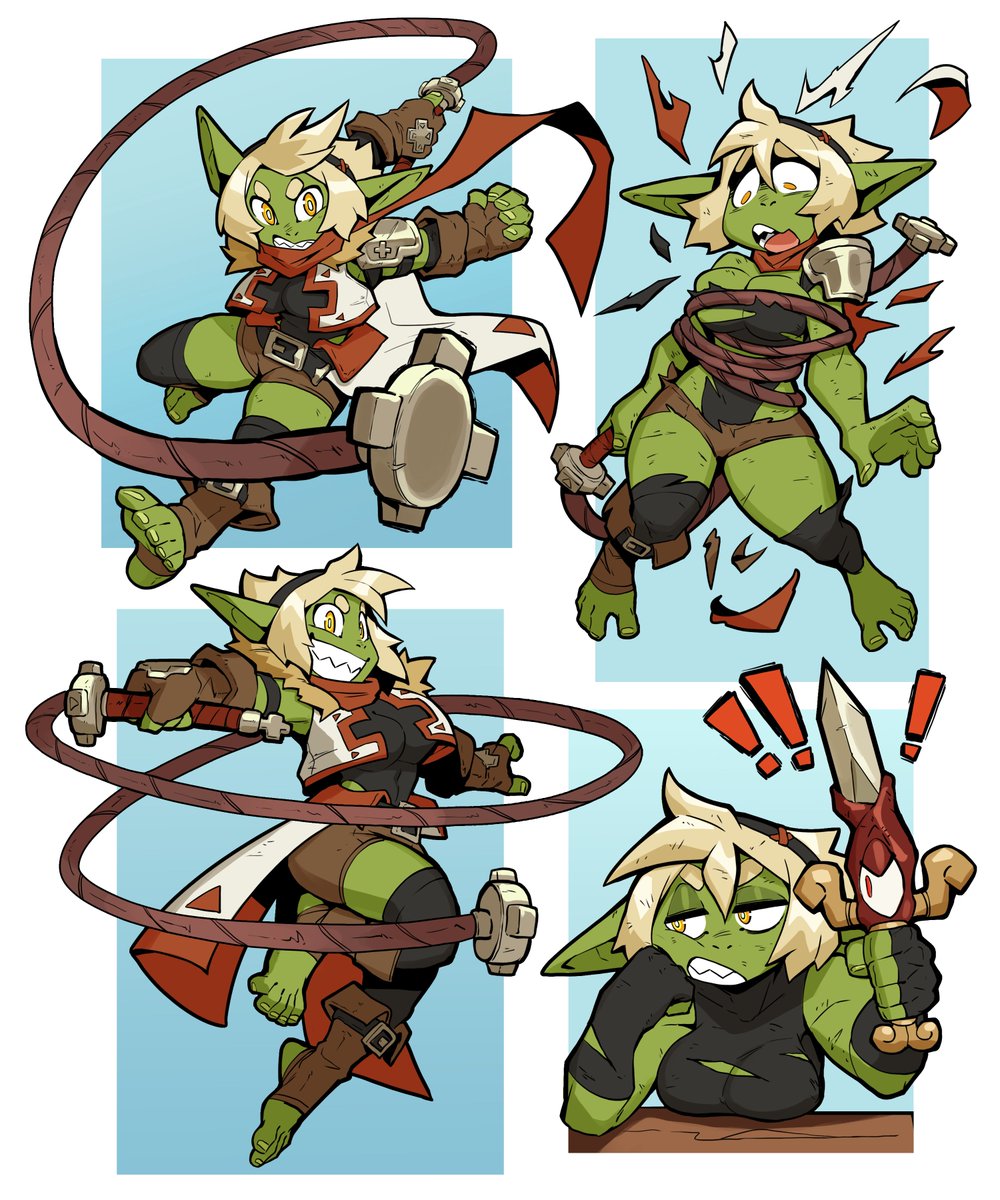 Uri_V_Art on Twitter: "RT @CeeHaz: Demon Hunter gobbo shenanigans 😝"