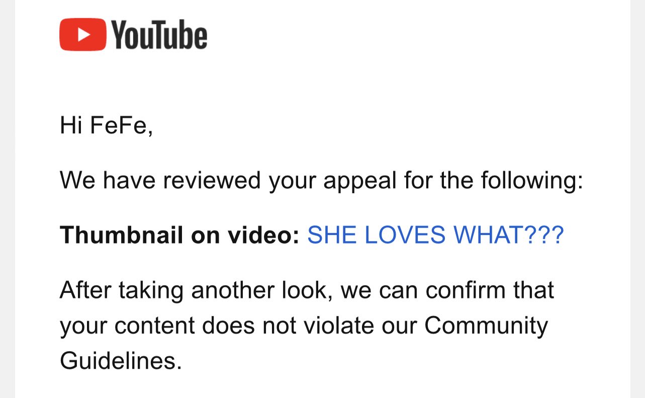 FeFe on Twitter: "@TeamYouTube THX U ️ https://t.co/cdVi87FiHi" / Twitter