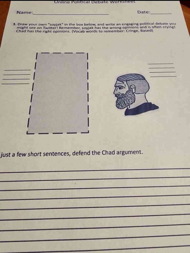 reactions on Twitter: "online political debate worksheet draw your own ...