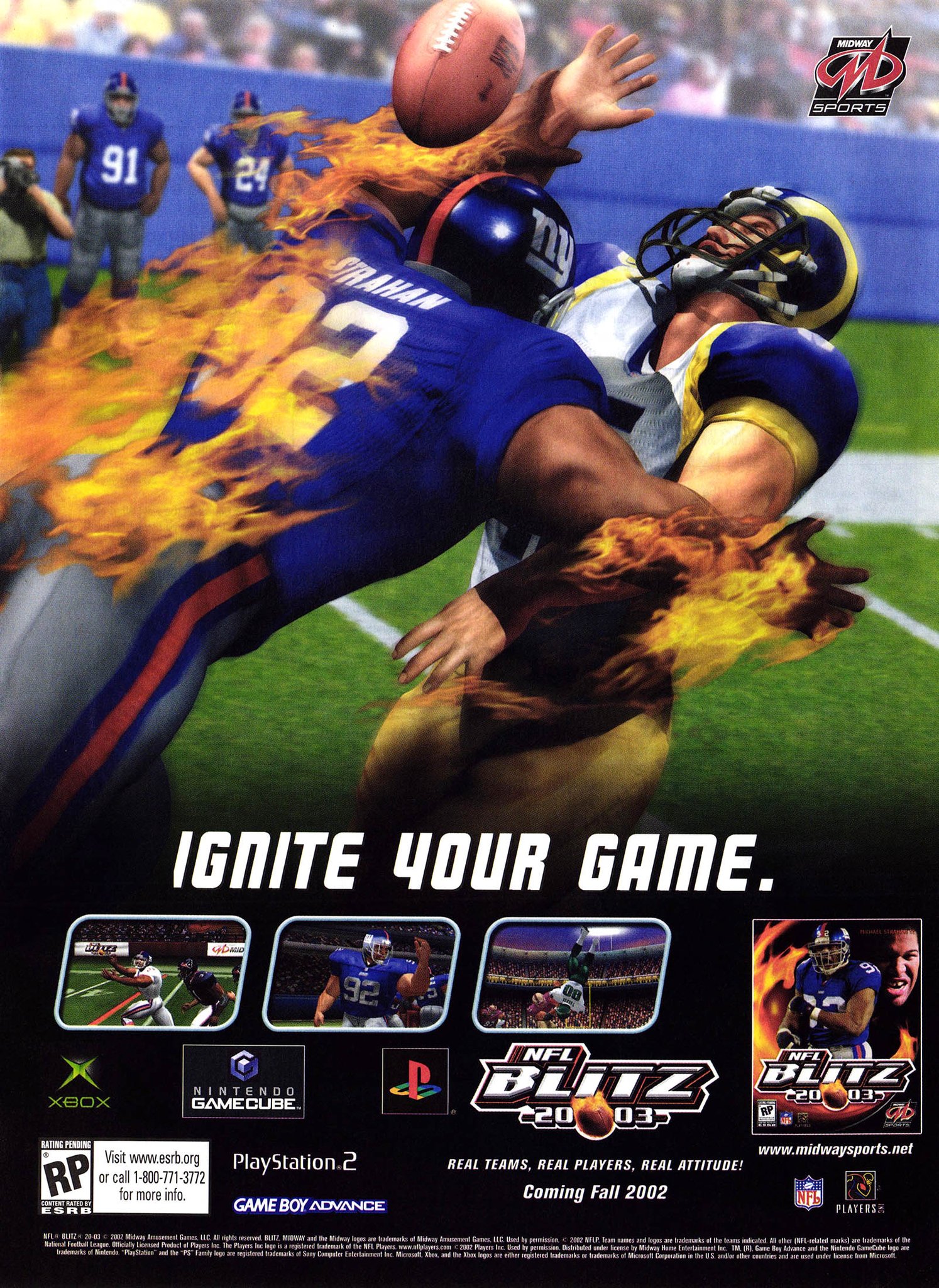 Old Game Mags on Twitter: "Ignite Your Game 'NFL Blitz 2003' PlayStation 2, Xbox, Gamecube https ...