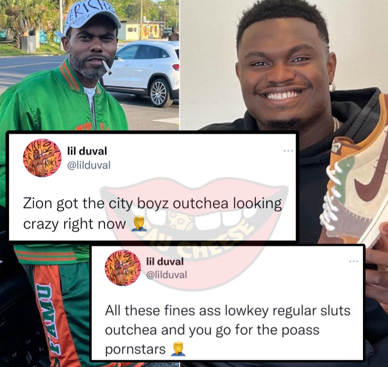 Say Cheese ππ§ On Twitter Lil Duval Speaks On Zion Williamson βall