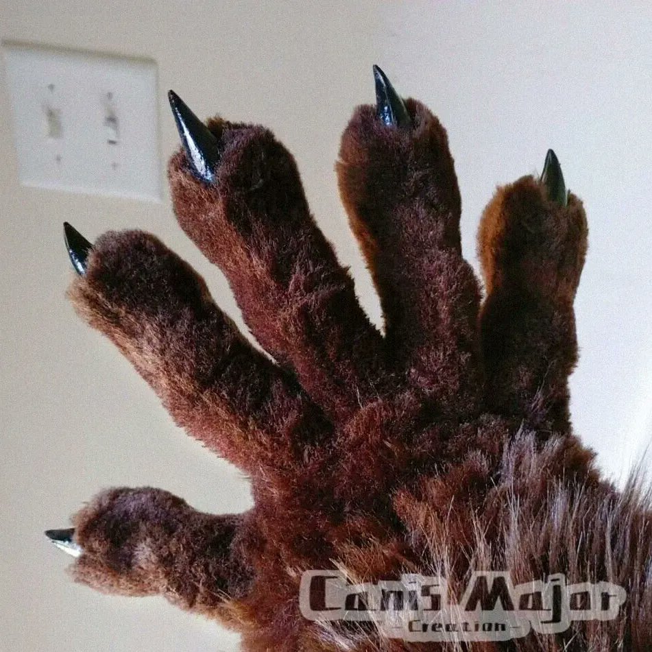 CanisMajor on Twitter: "Realistic paws to Ark Wolf Features: - 3D printed claws - Mochi minky ...