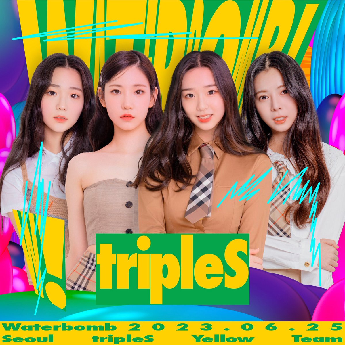 tripleS fontS #AESTHETIC on Twitter: "tripleS WATERBOMB2023 font FOUND ...