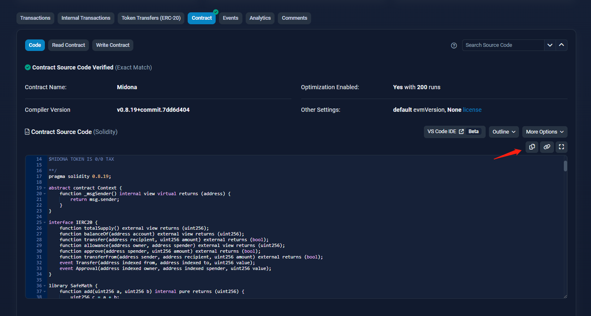 XiakeNFT.eth on Twitter: "进入它的代币合约点击复制，然后进入 https://remix.ethereum.org 点击 New file 创建文件，然后删除其注释。"