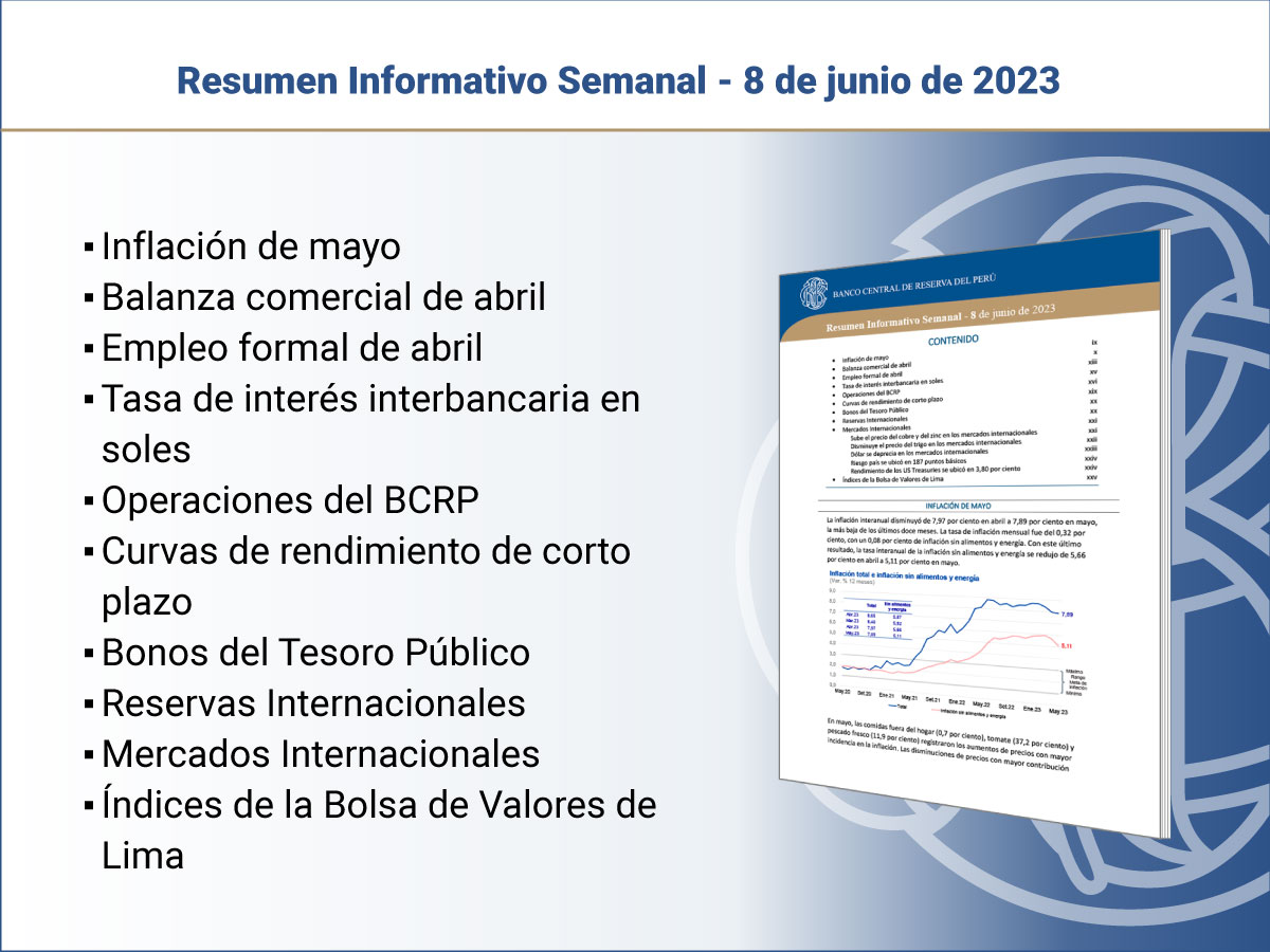 Banco Central de Reserva del Perú - BCRP on Twitter: "Resumen Informativo Semanal https://bcrp ...