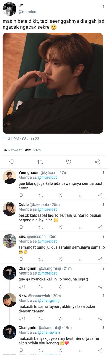 ara. on Twitter: "Jumil two tweets au 💫 Every emosian bf needs "tenang sayang, pelan pelan" bf 😌"