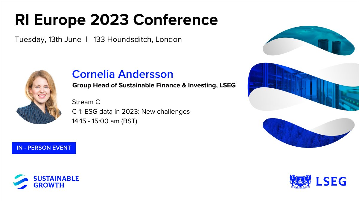 LSEG (London Stock Exchange Group) on Twitter: "Cornelia Andersson, Global Head of Sustainable ...