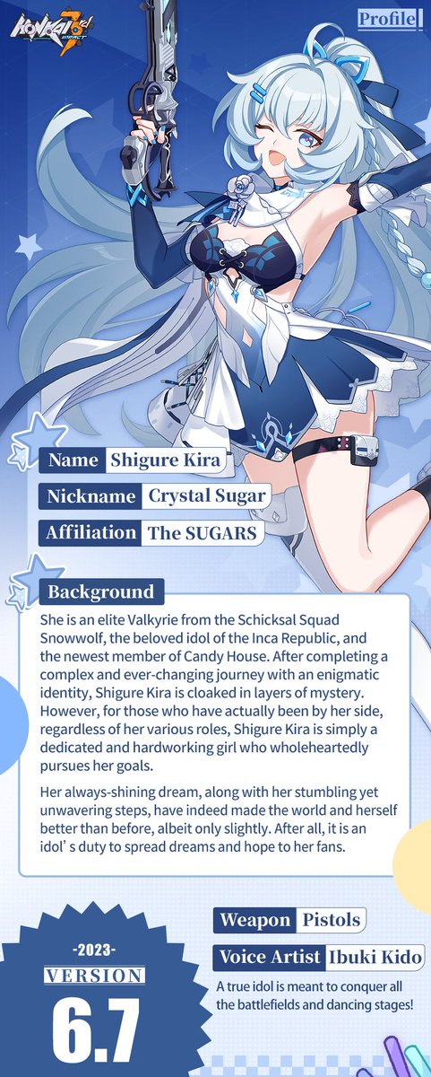 Honkai Impact 3rd on Twitter: "★ Shigure Kira Sugary Starburst Archives 1 ★ "A true idol is ...