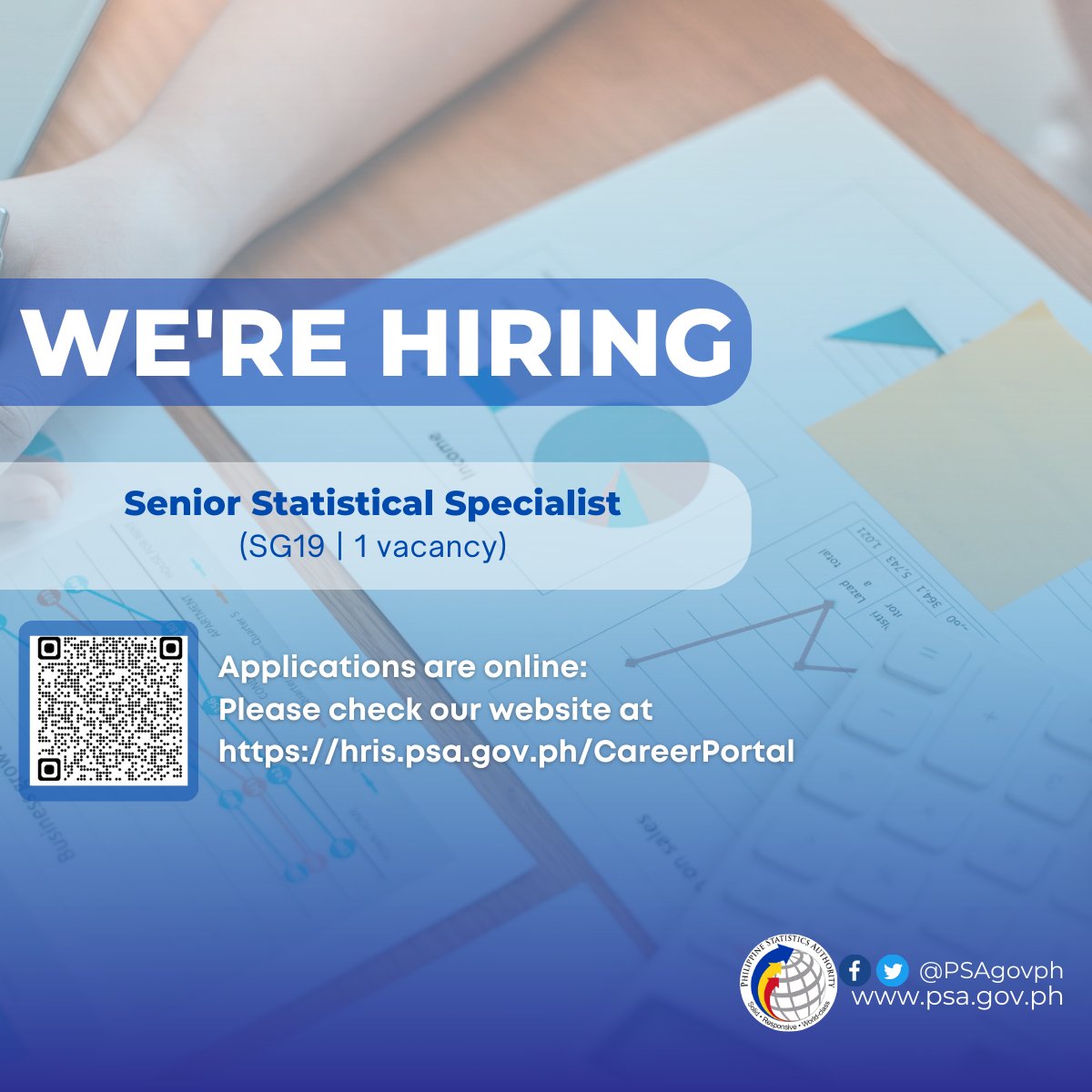 Philippine Statistics Authority on Twitter: "𝗣𝗼𝘀𝘁𝗶𝗻𝗴 𝗮𝗻𝗱 𝗥𝗲𝗽𝗼𝘀𝘁𝗶𝗻𝗴 𝗼𝗳 𝗖𝗮𝗹𝗹 𝗳𝗼𝗿 𝗔𝗽𝗽𝗹𝗶𝗰𝗮𝗻𝘁𝘀 𝗳𝗼𝗿 ...