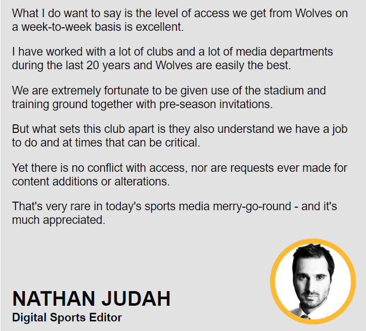 A small snippet from today's newsletter. Good or bad season, our access ...