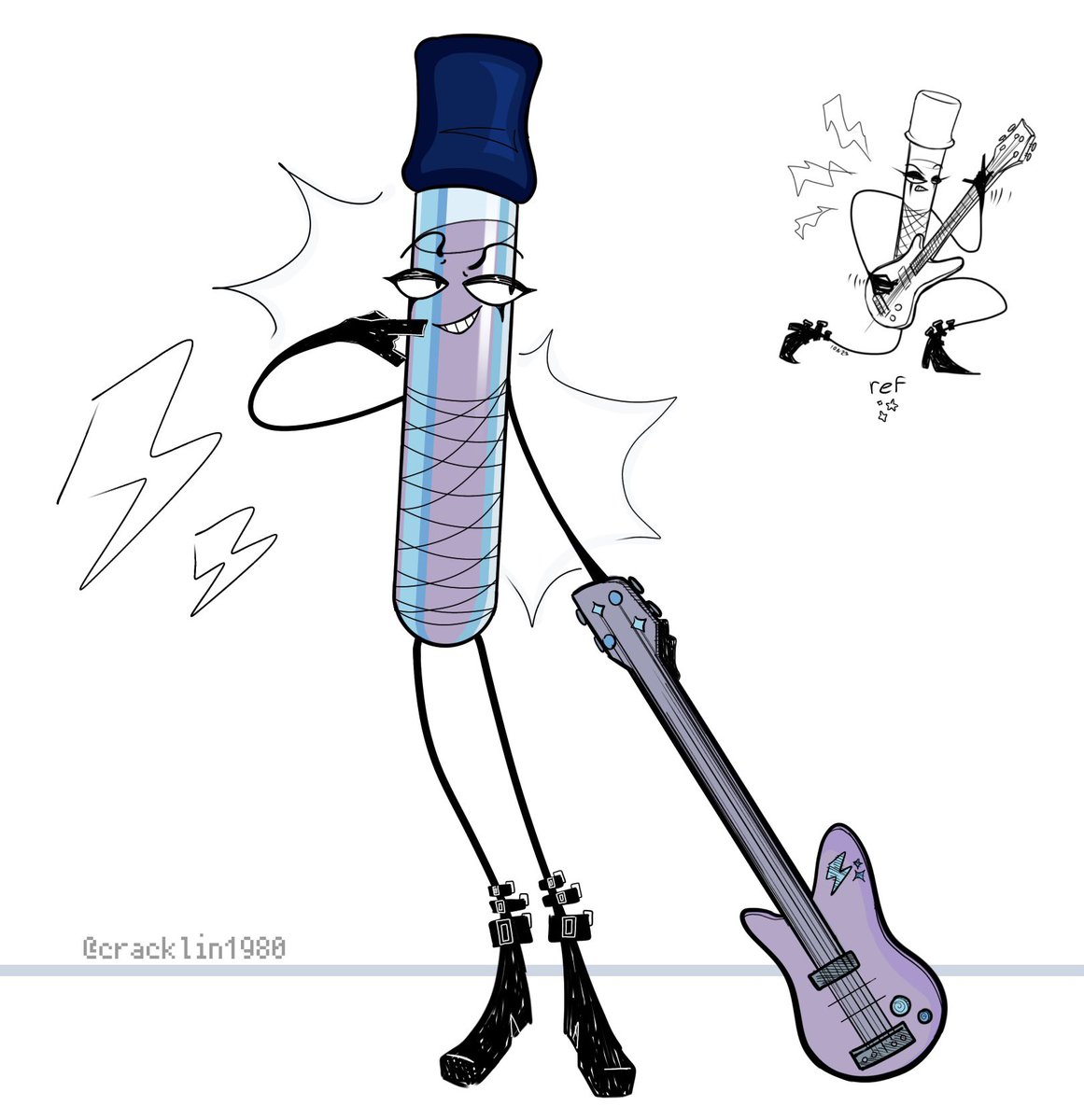 ⚛️ Cracklin! || f; 🌻 cf; 📼 on Twitter: "i just HAD to draw bass guitar ...