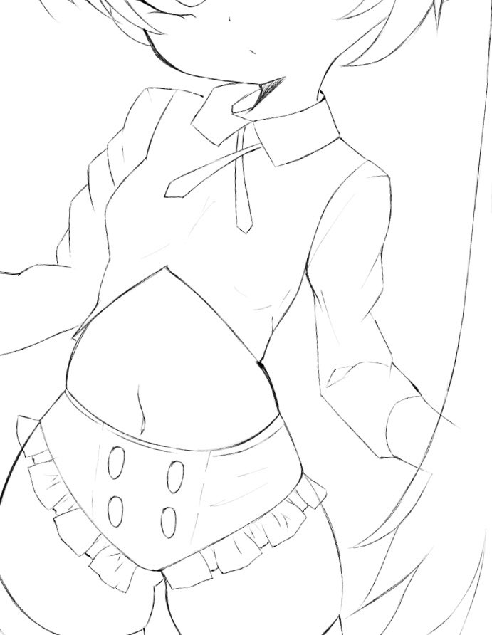 「skeb進捗 」未決囚の漫画