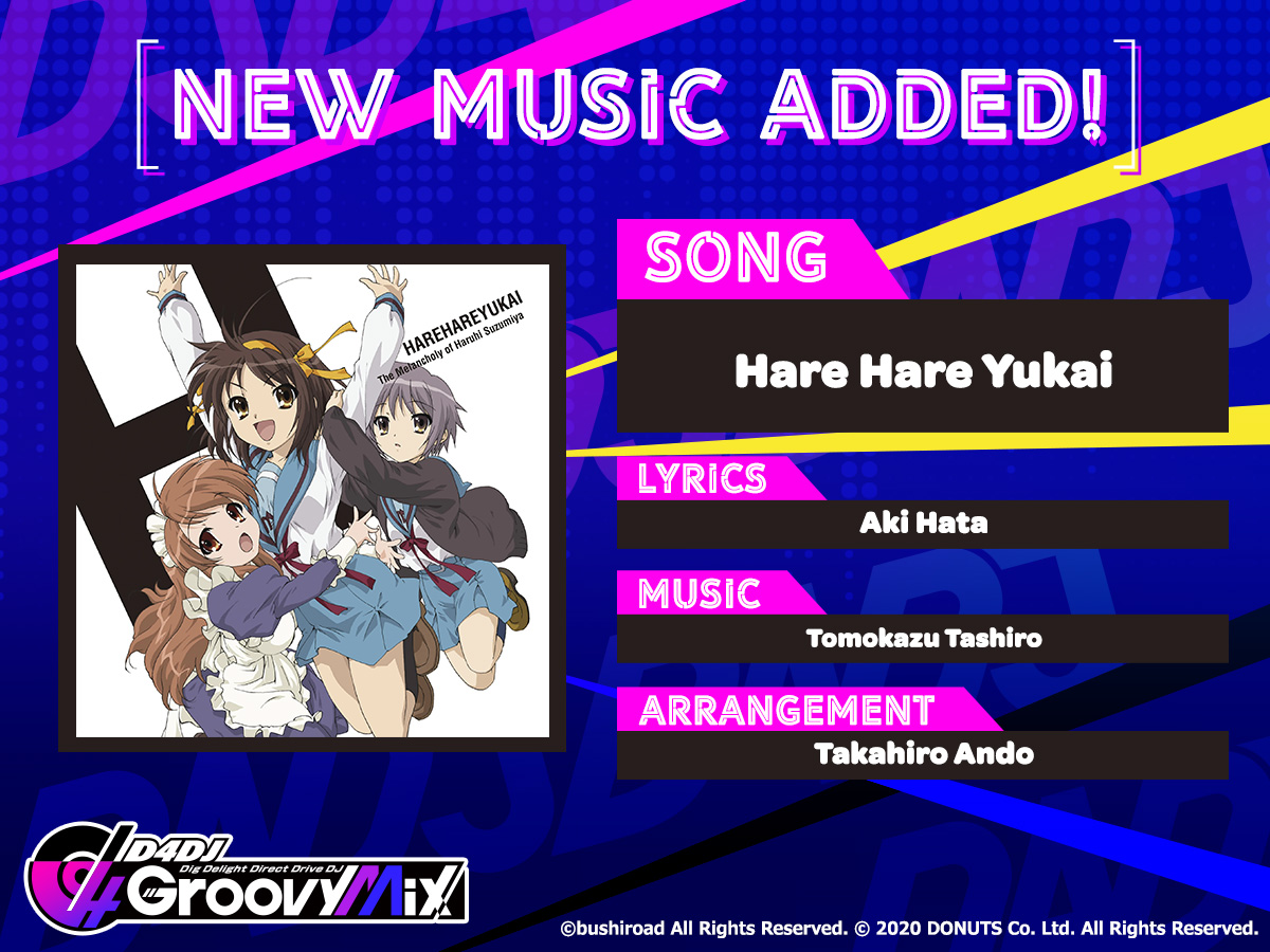 D4DJ Groovy Mix EN on Twitter: "🎶NEW MUSIC ADDED🎶 New music has been added to the game! 🎧 Hare ...