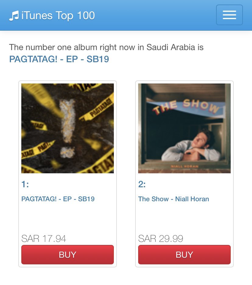 A’TIN Thailand 🇵🇭💙🇹🇭 on Twitter: "PAGTATAG! EP is the Number 1 Album in UAE 🇦🇪, Qatar 🇶🇦 ...