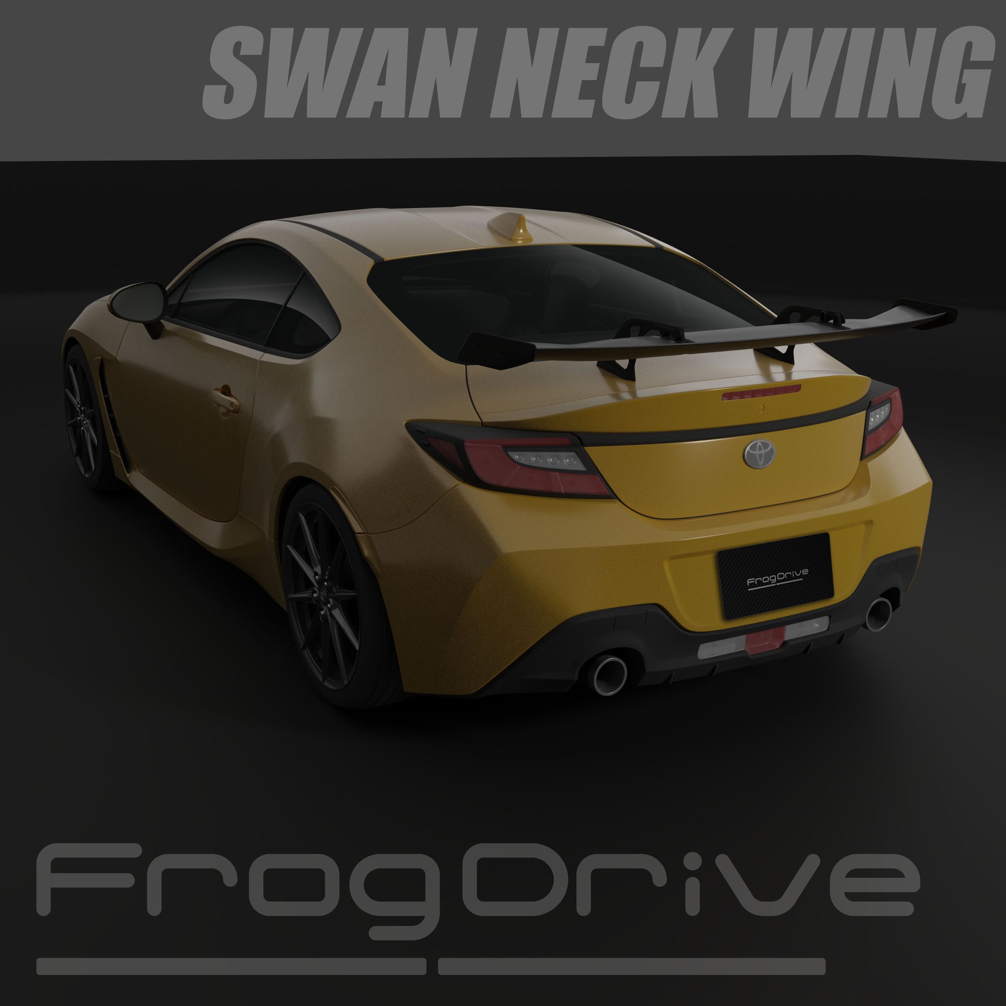 FrogDrive on Twitter: "何かと遅延しておりますが、7月中旬に発売できそうな感じなってきたGR86/SUBARU BRZ用スワンネックウイングです。 価格はまだ予価ですが ...