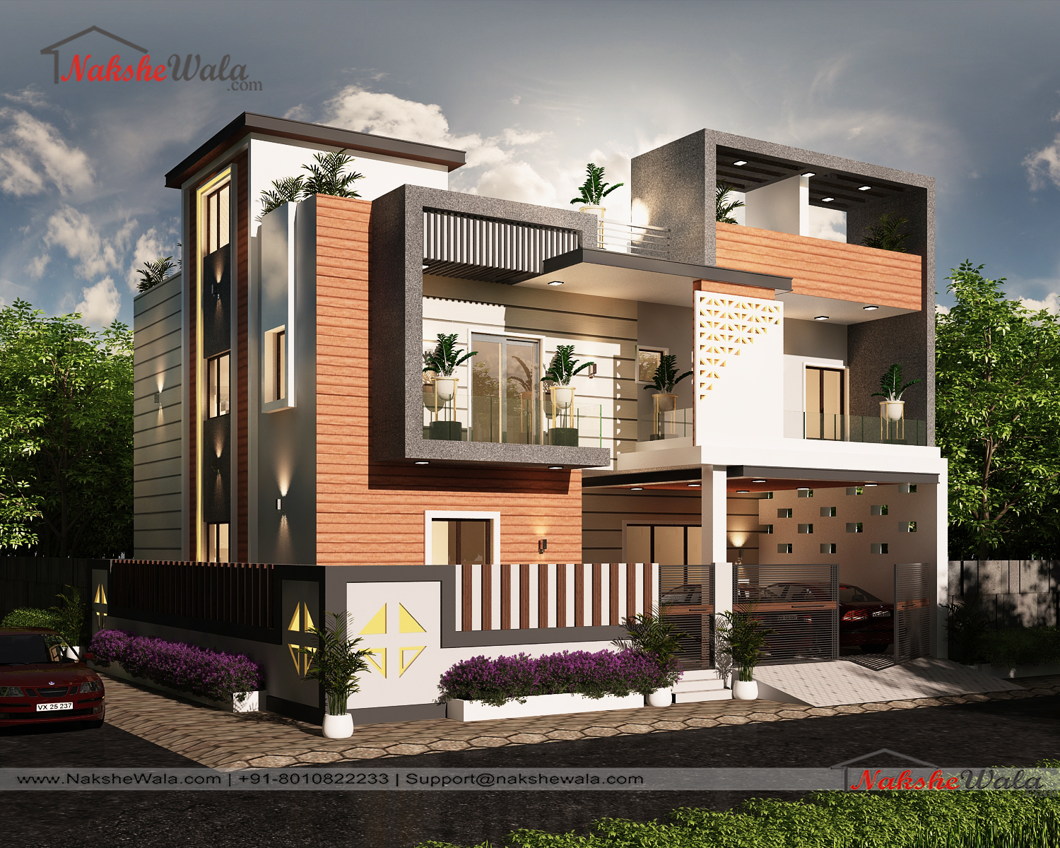 Home Design 3d Front Elevation House Company 3D Front Elevation Design