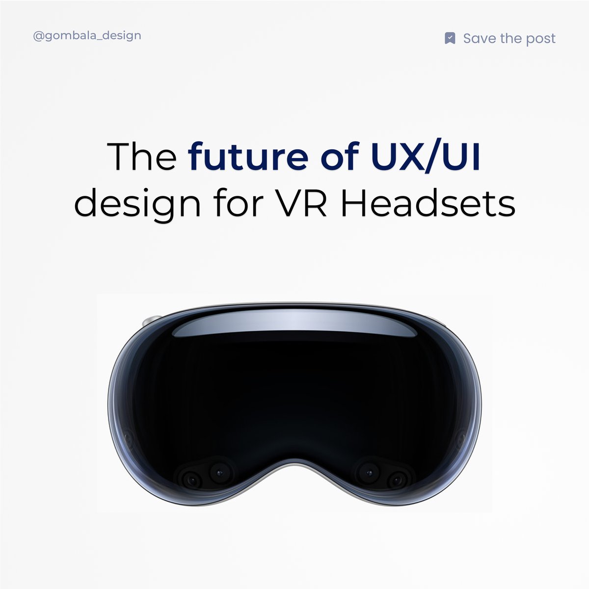 The future of UX/UI design for VR headsets 👇 Thread 🧵 - Thread from ...